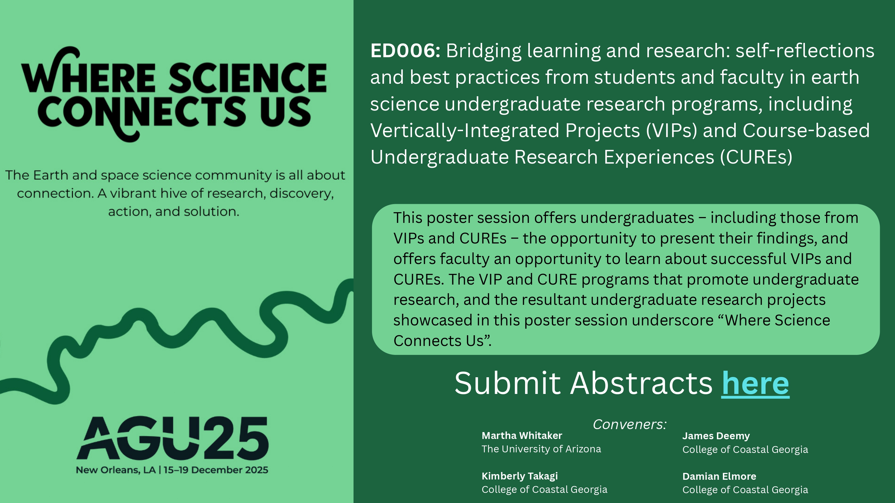 American Geophysical Union's 2025 Annual Meeting - Call for Abstract ...